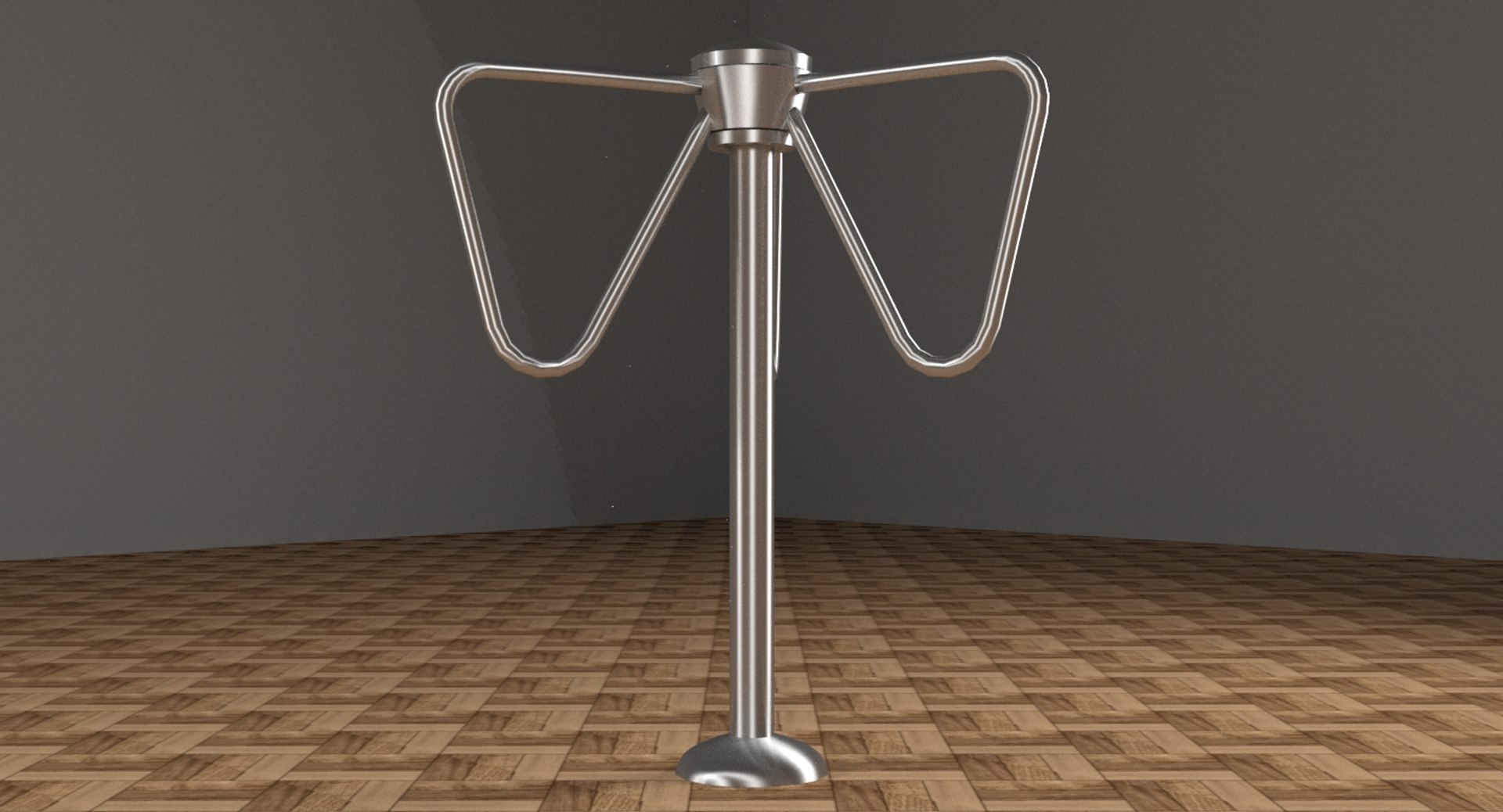 3D aluminium turnstile old fashioned - TurboSquid 1233123