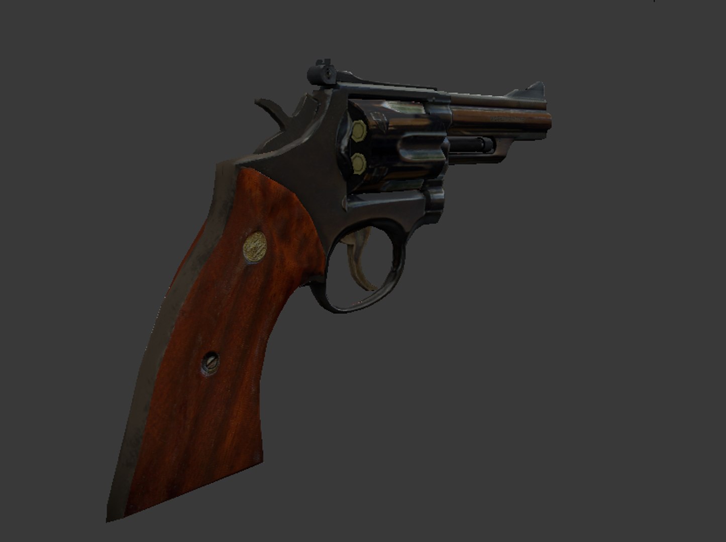 Revolver Shooting Animation 3d Model