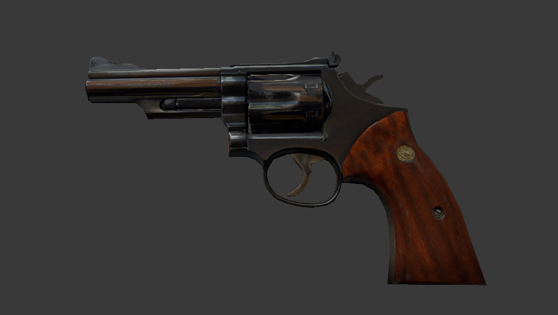 Revolver Shooting Animation 3d Model