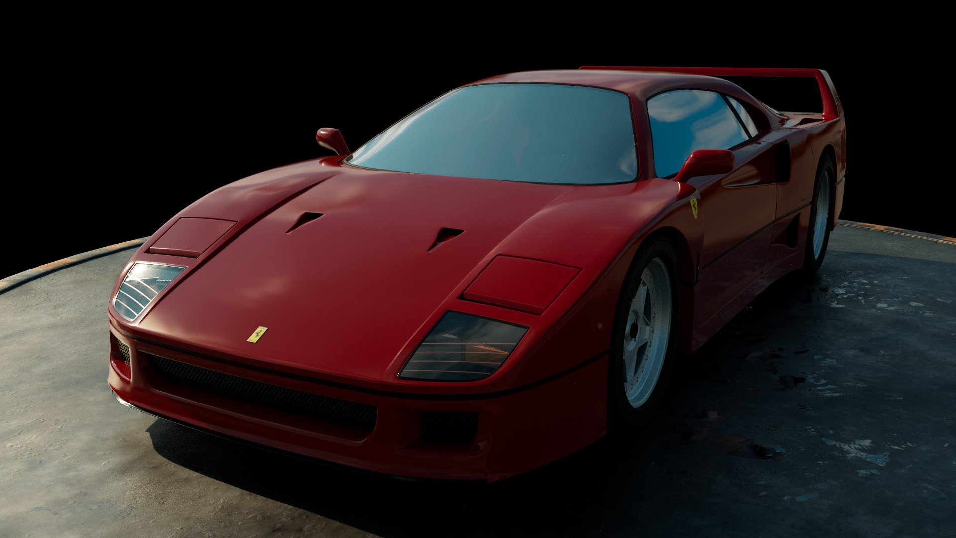 modelo 3d Ferrari F40 - Retro Supercar - TurboSquid 1986023
