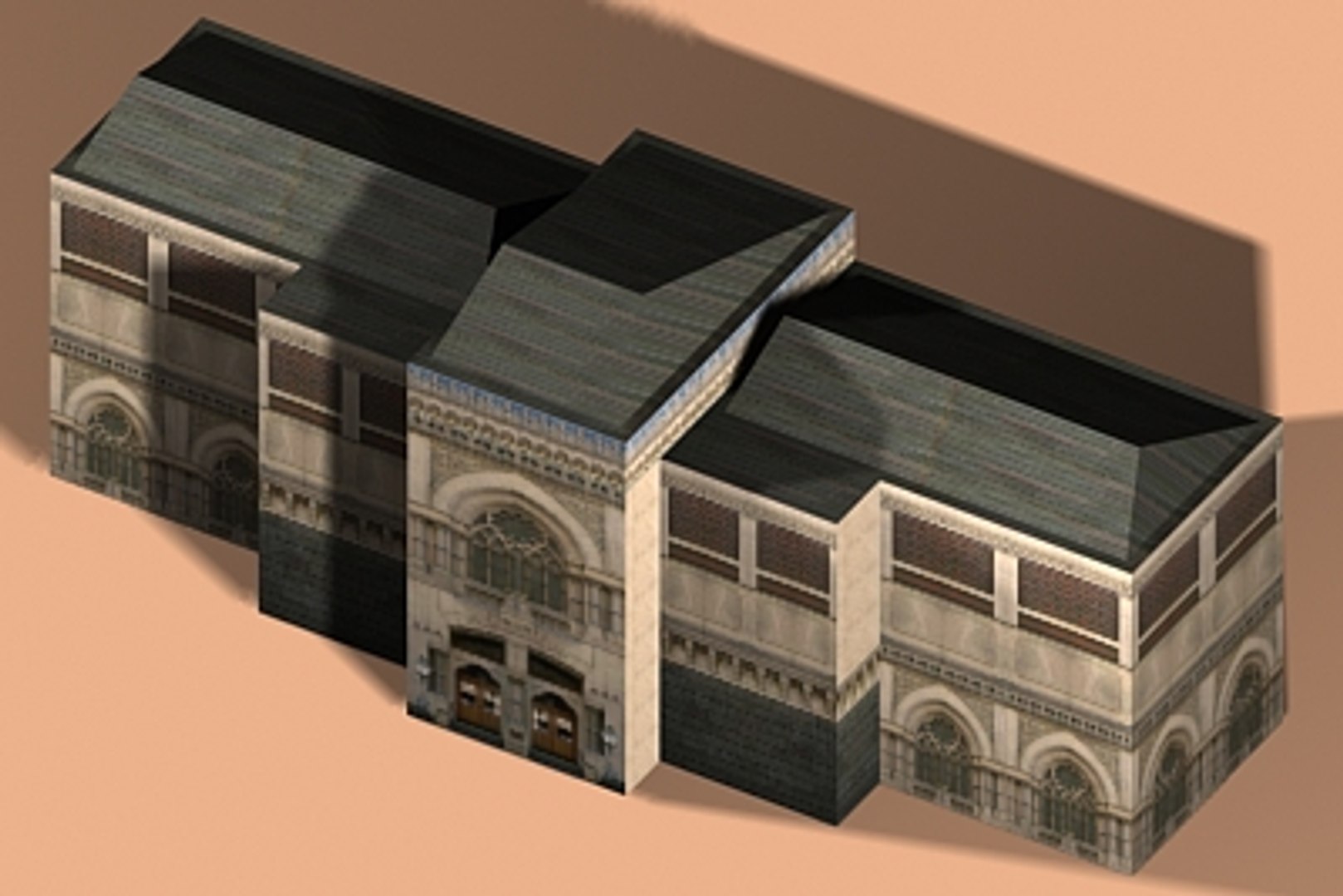 3d Ancient Building Model