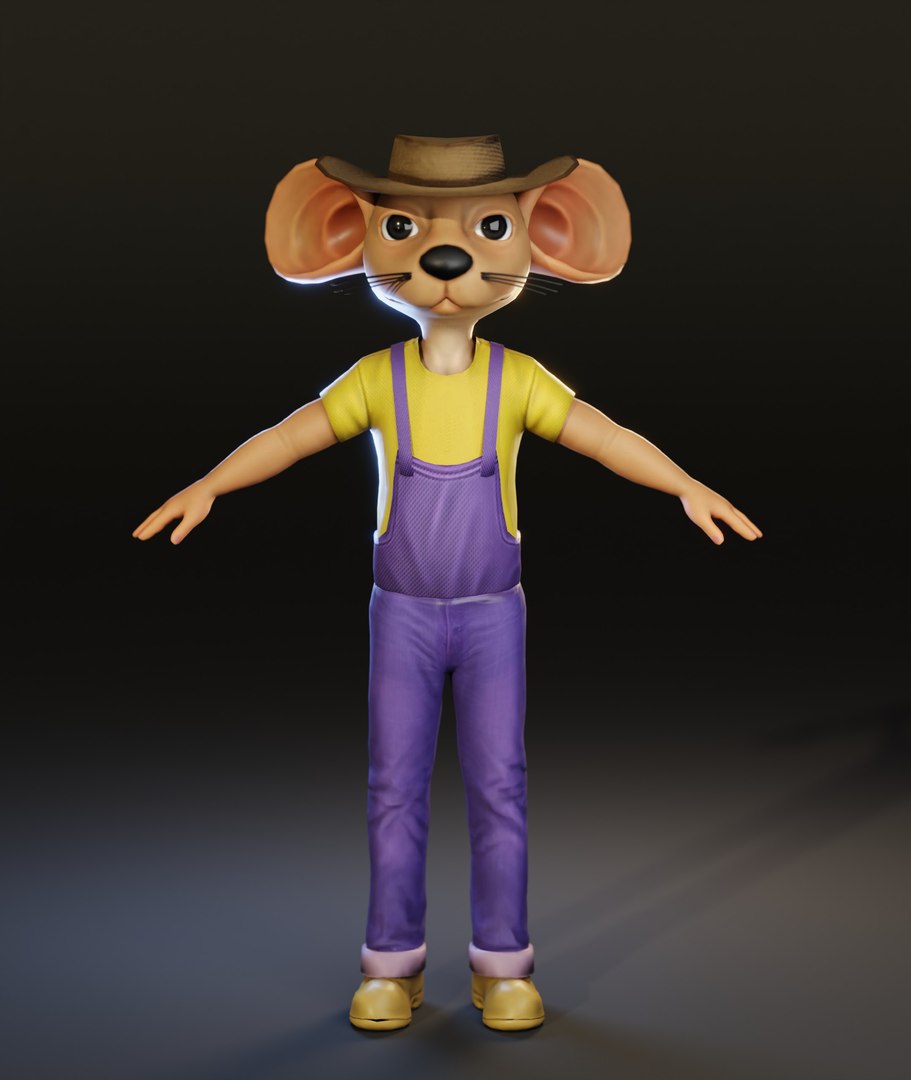 3D 3D MOUSE CHARACTER CARTOON - TurboSquid 2250348