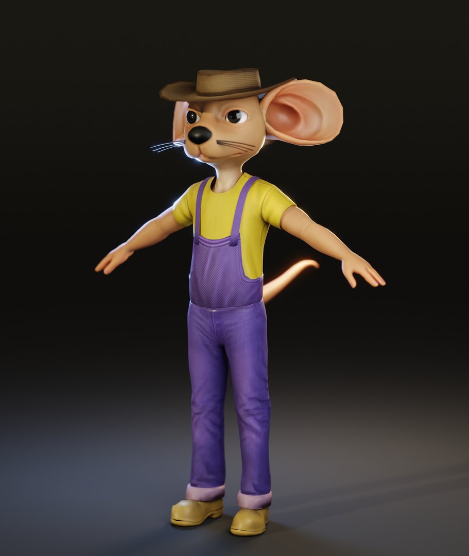 3D 3D MOUSE CHARACTER CARTOON - TurboSquid 2250348