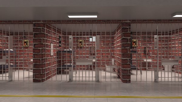 3D Prison Hall - TurboSquid 2043866
