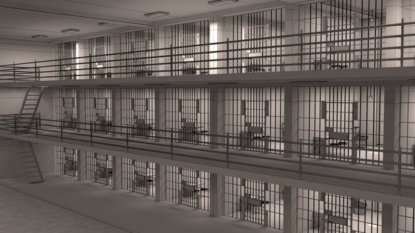 3D Prison Hall - TurboSquid 2043866