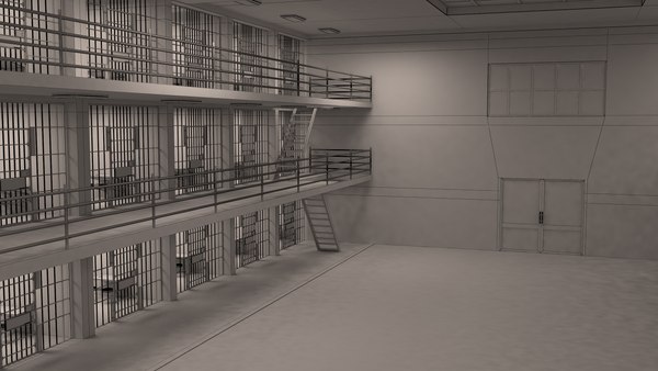 3D Prison Hall - TurboSquid 2043866