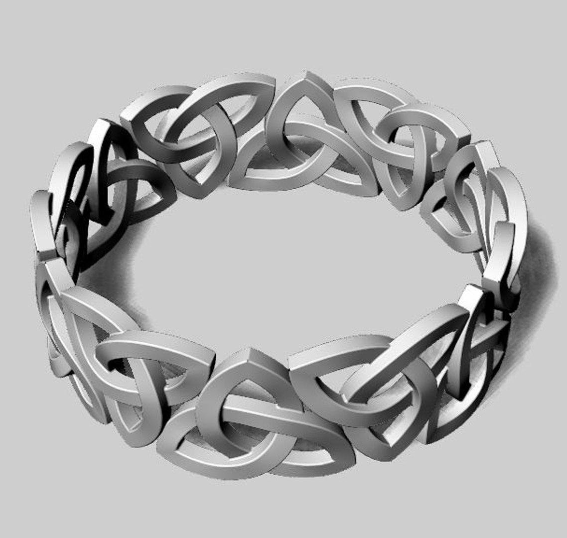 3D Celtic Knot Ring Model - TurboSquid 1396029