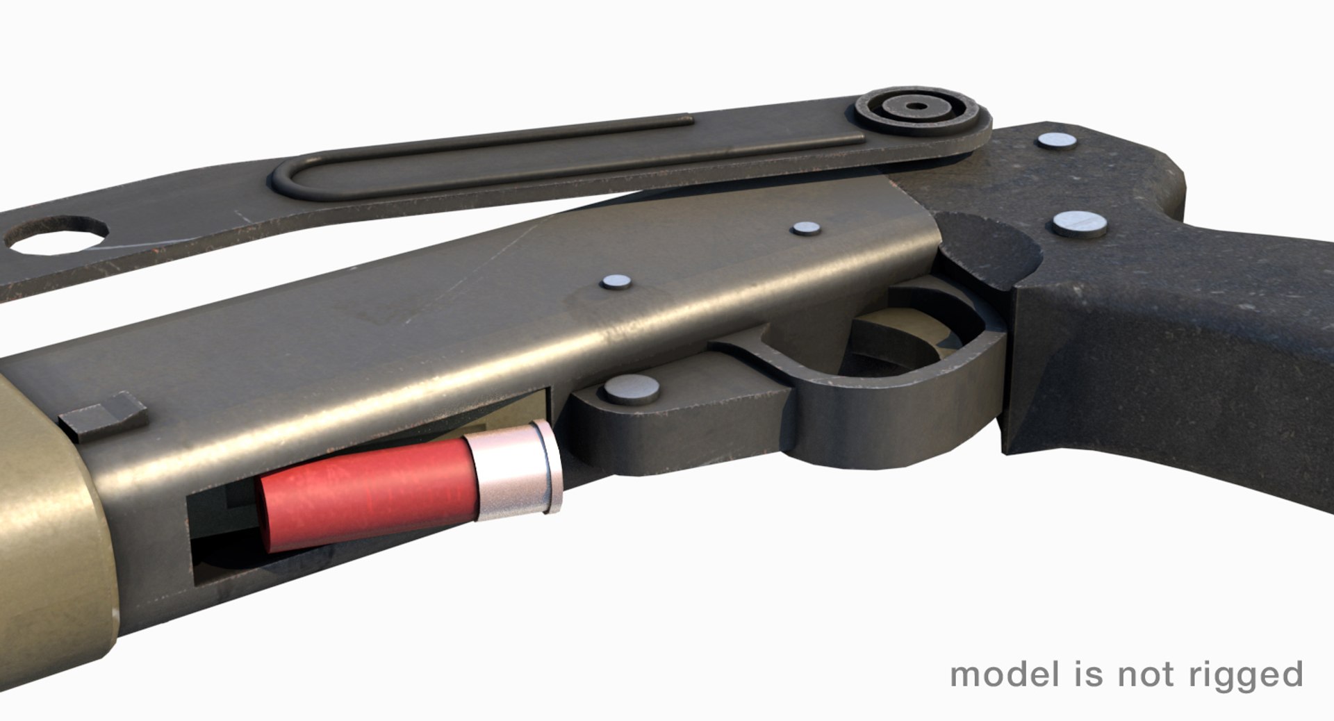 Spas-12 Shotgun 3d Obj