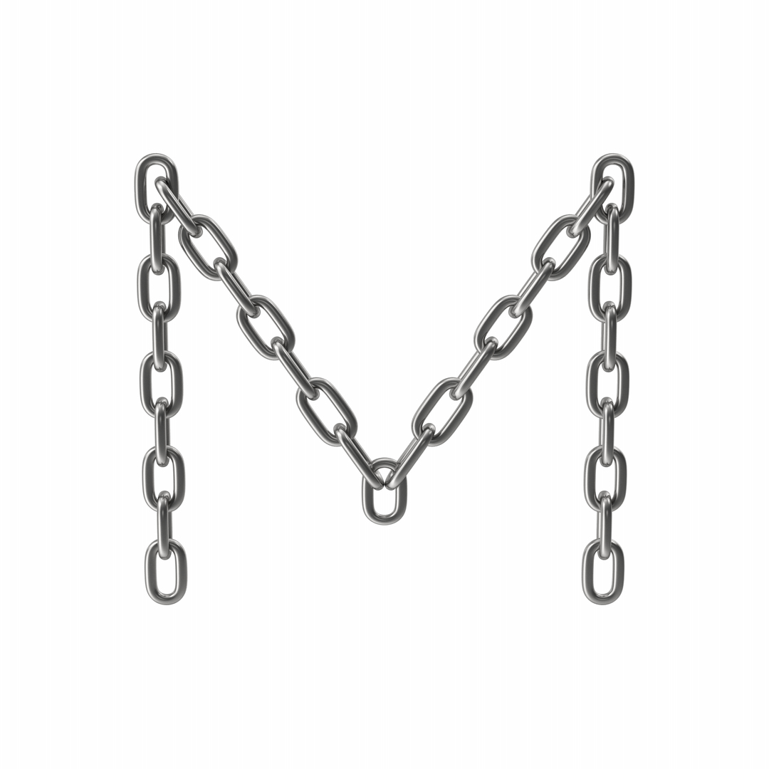 Chain Letter M 3D Model - TurboSquid 2023132