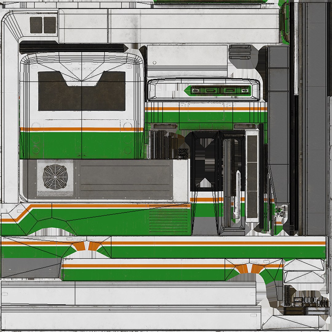 3D City Bus V3 - Low Poly - TurboSquid 2134701