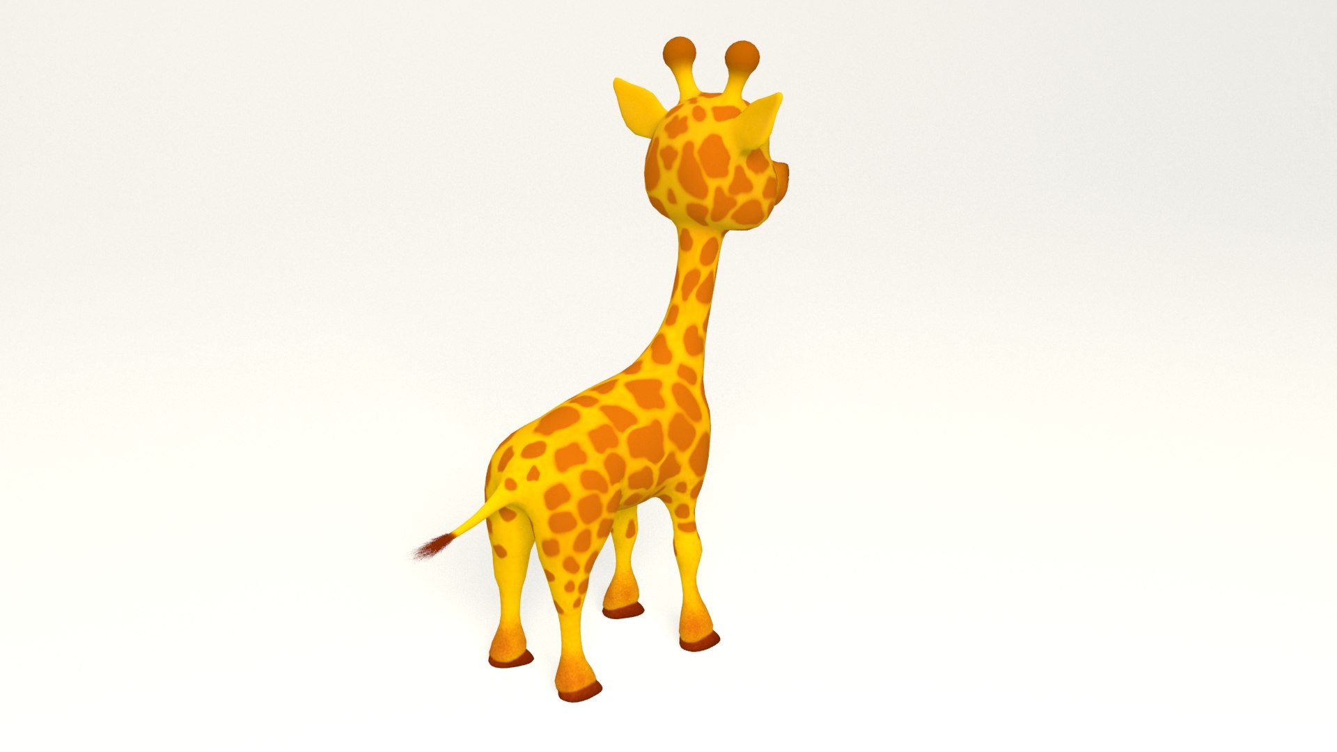 3D giraffe cartoon - TurboSquid 1393751