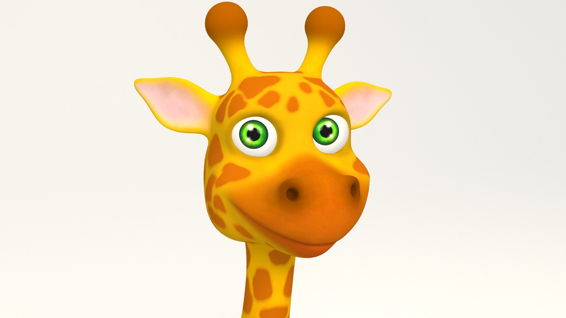 3D giraffe cartoon - TurboSquid 1393751