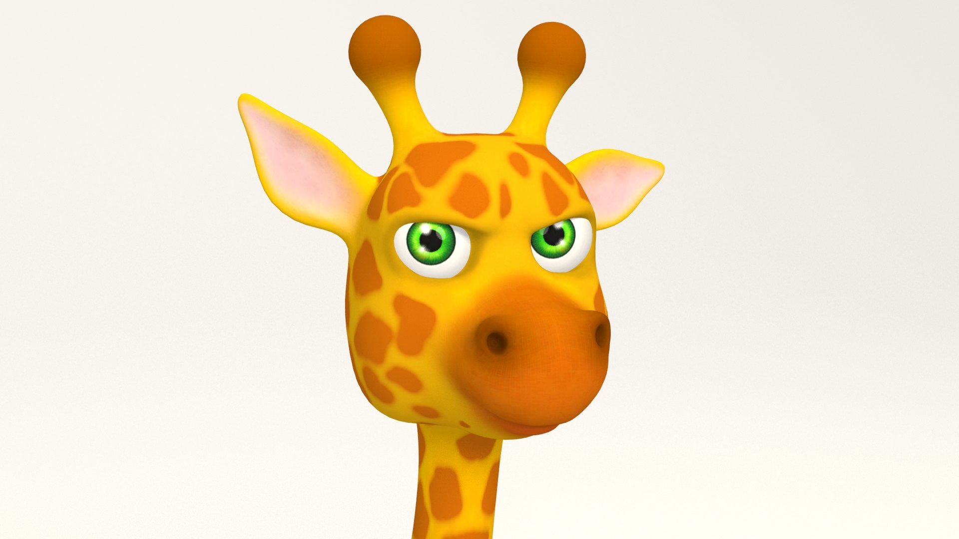 3D giraffe cartoon - TurboSquid 1393751