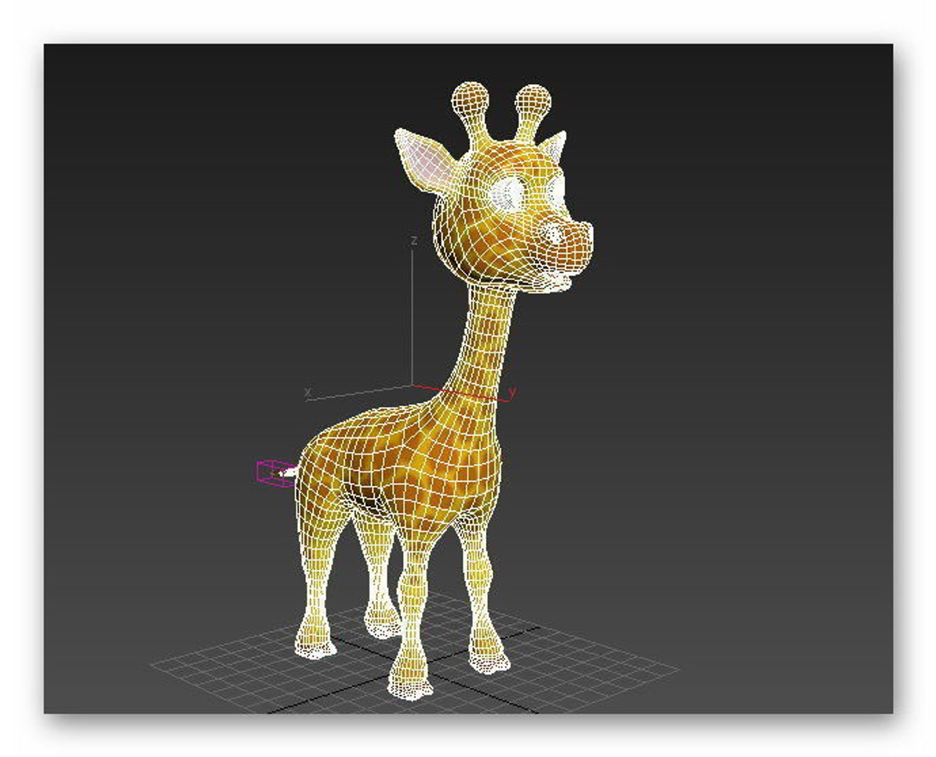 3D giraffe cartoon - TurboSquid 1393751
