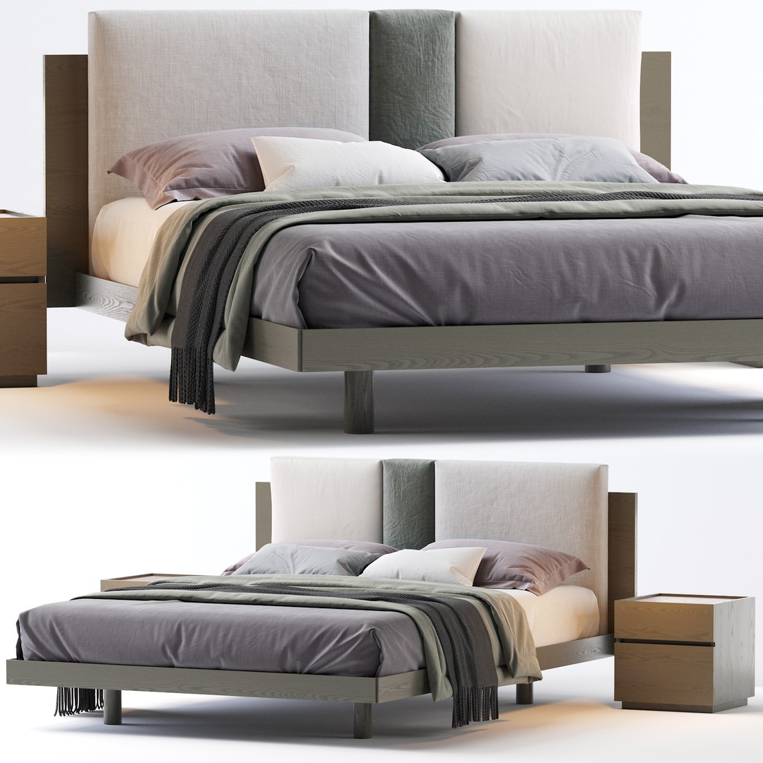 3D Model Nikki N03 Bed - TurboSquid 1721265