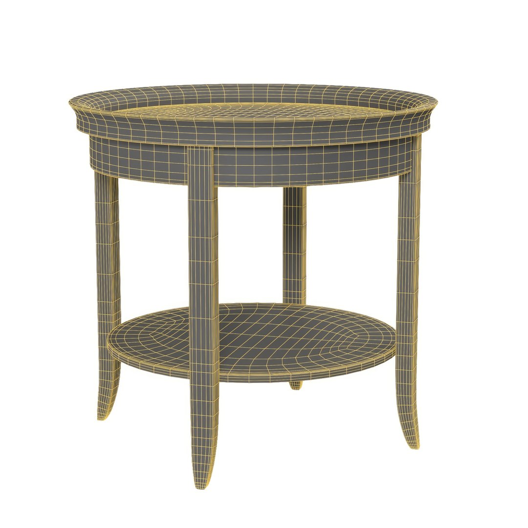 Aberta Traditional Accent Table 3D Model - TurboSquid 2119872
