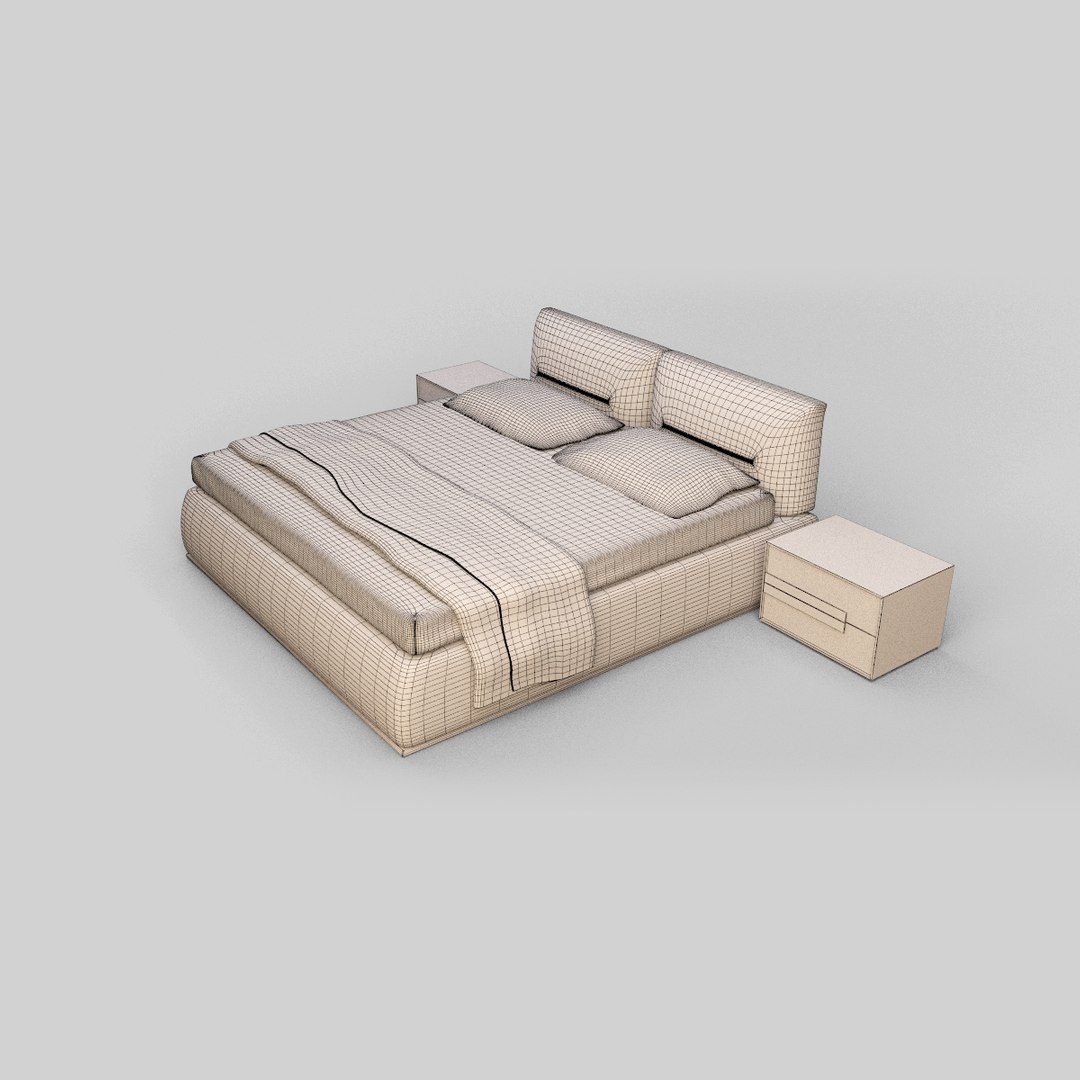 Bed 3d Max