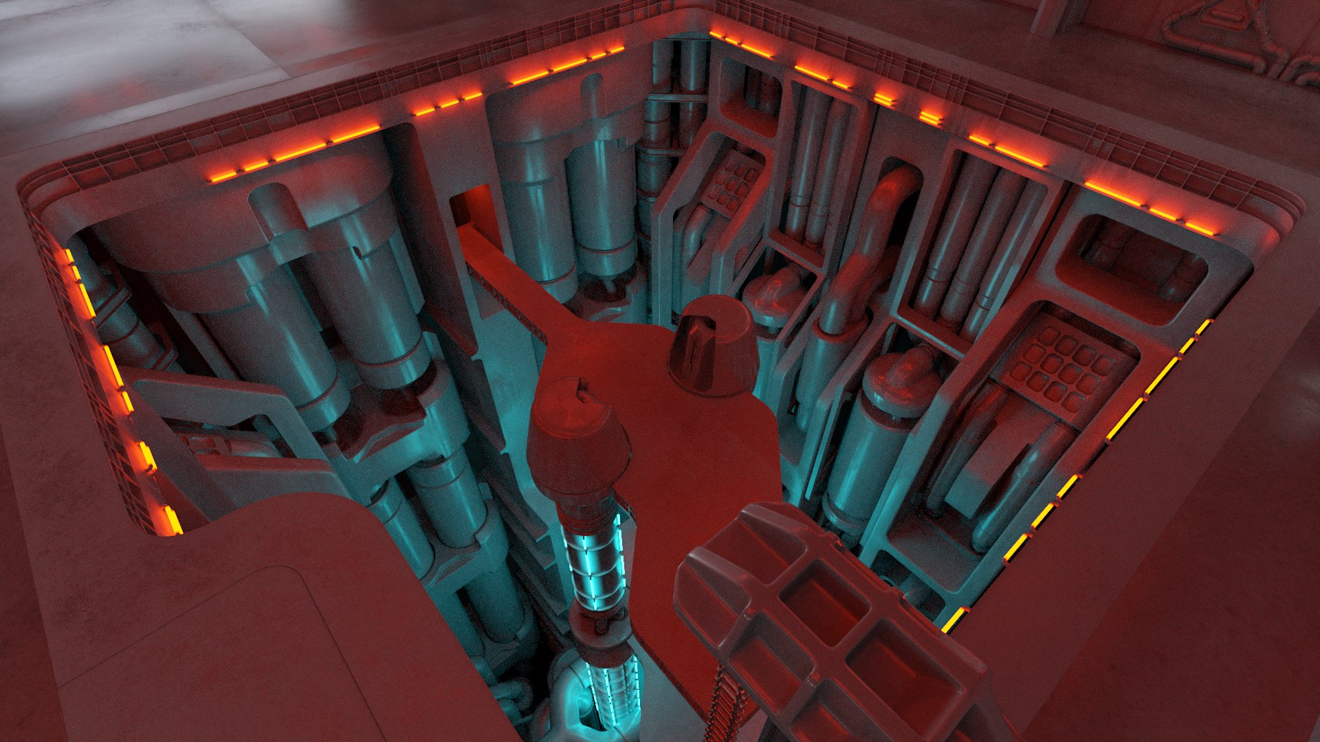 3D 2 Sci-fi Interiors Set model - TurboSquid 2032253