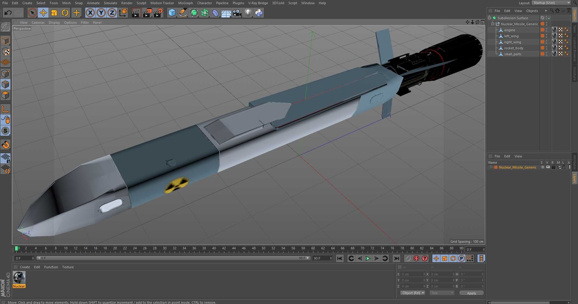 Nuclear Missile Generic Model - TurboSquid 2230655