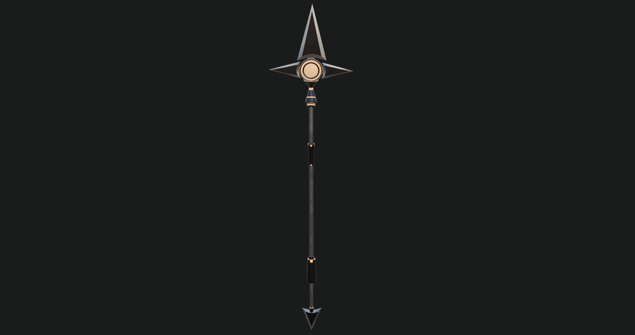 3D Fantasy Spears Glow GameReady PBR Unity UnrealEngine V-Ray Arnold ...