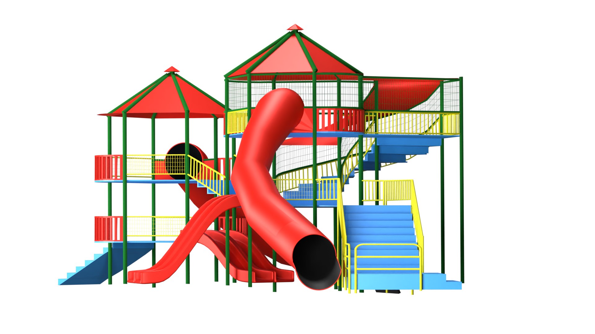 Playground Slide 3D Model - TurboSquid 1842180