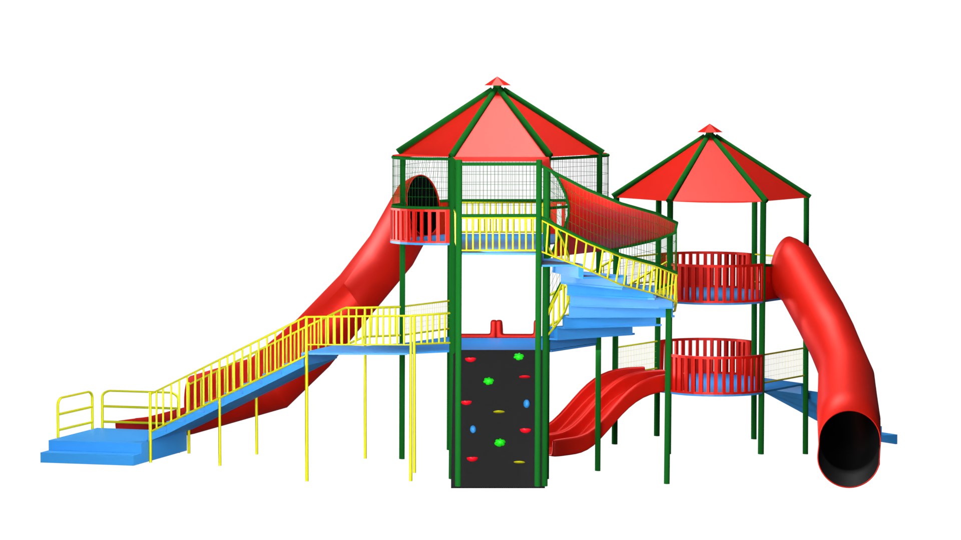 Playground Slide 3D Model - TurboSquid 1842180