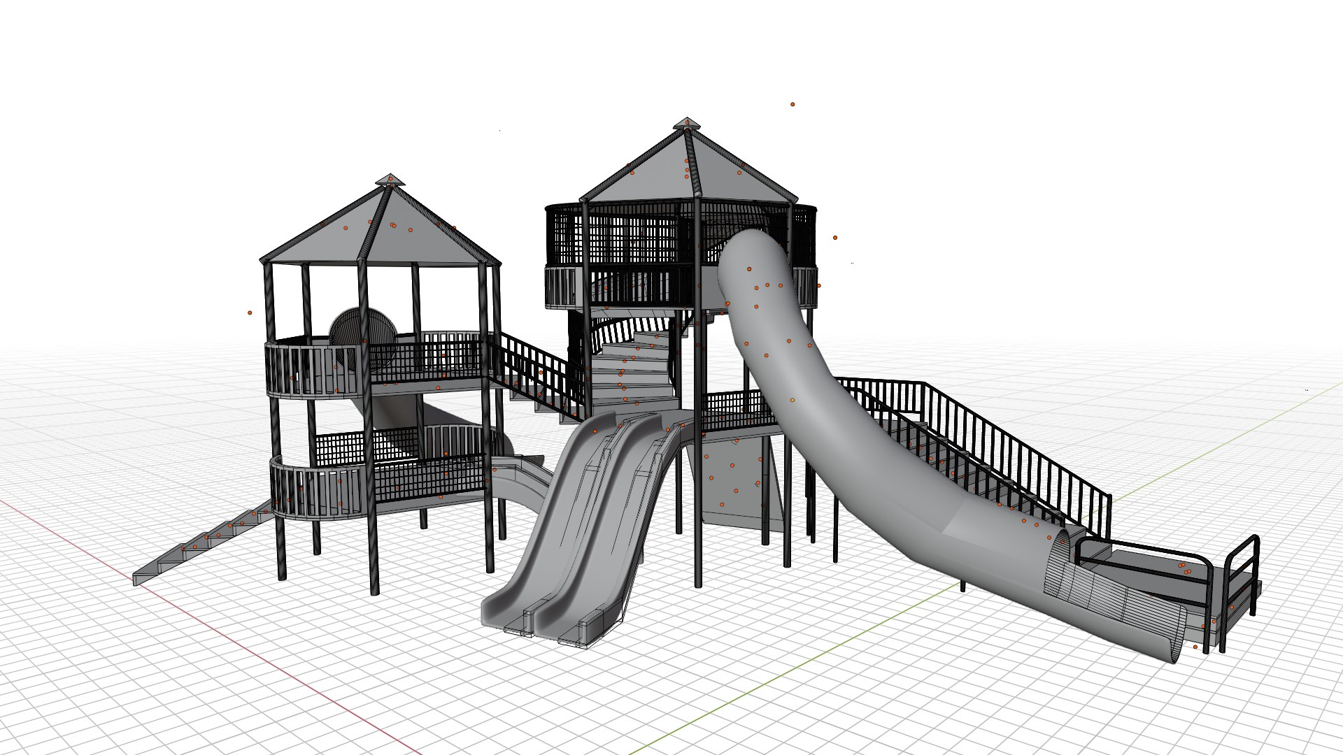 Playground Slide 3D Model - TurboSquid 1842180