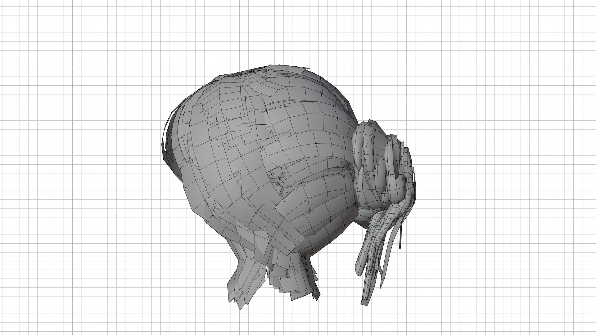 Real Woman Bun Hair 3D - TurboSquid 2106519