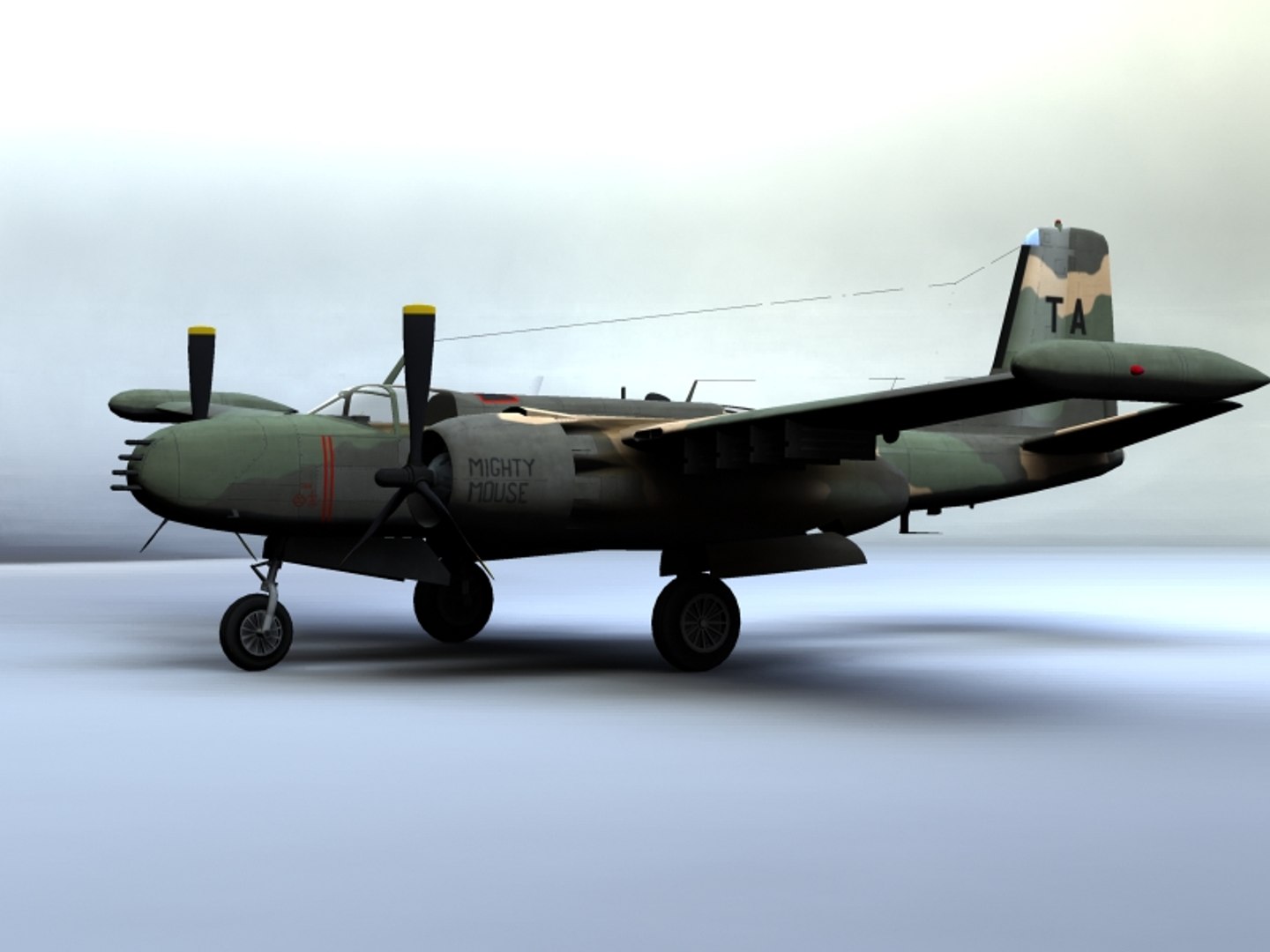 A-26 Invader Bomber A-26k Max