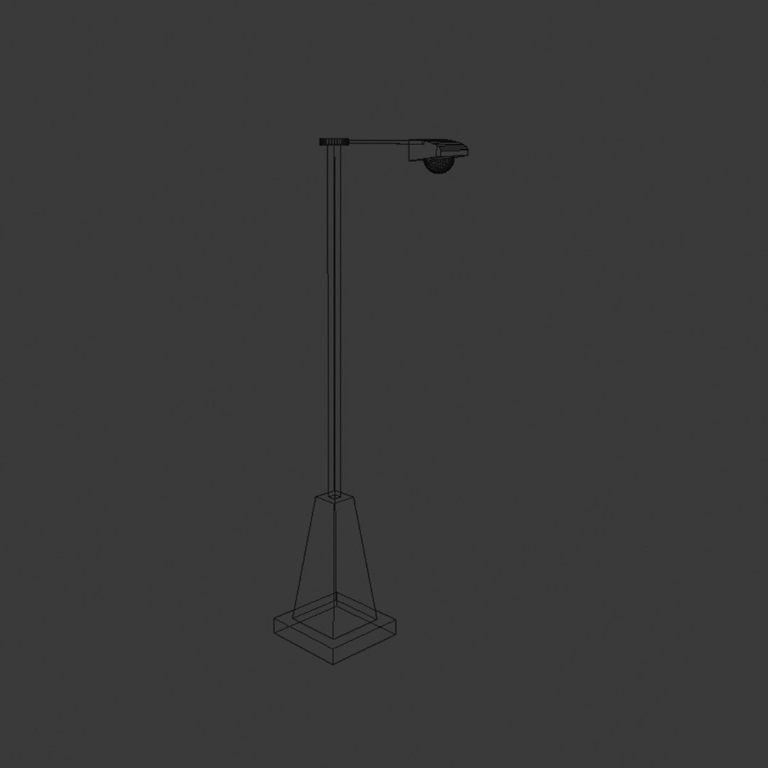 3D Model Modern Street Lamp With Minimalist Design - TurboSquid 2351593