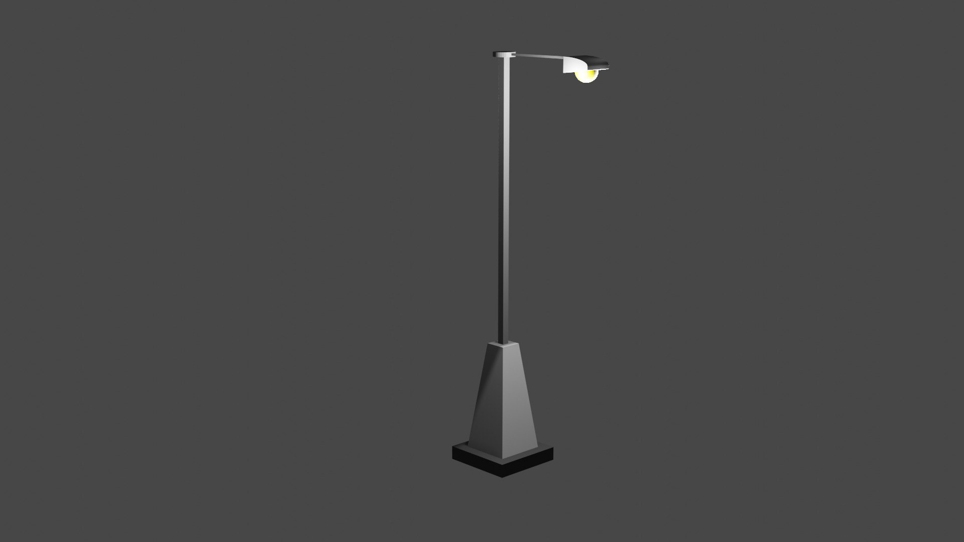 3D Model Modern Street Lamp With Minimalist Design - TurboSquid 2351593