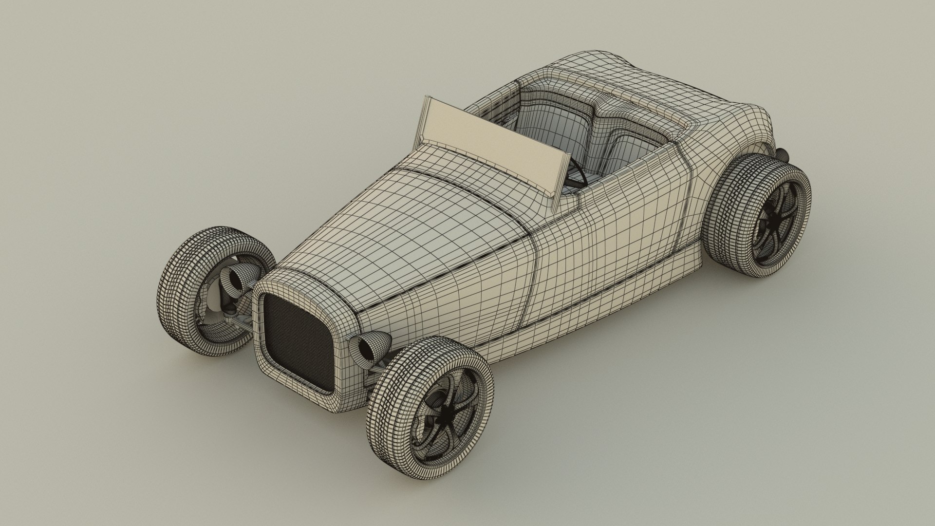 Convertible Classic Custom Hot-rod 3D Model - TurboSquid 1874330