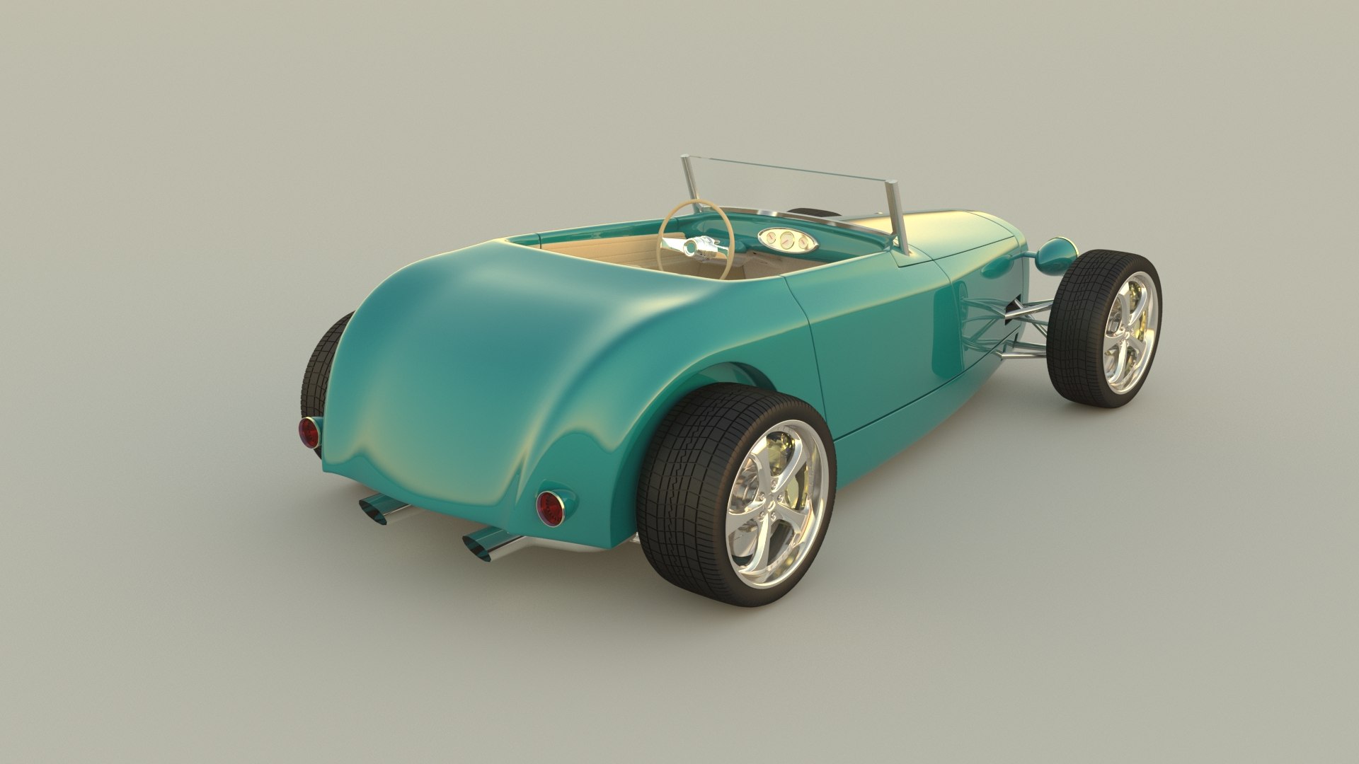 Convertible Classic Custom Hot-rod 3D Model - TurboSquid 1874330