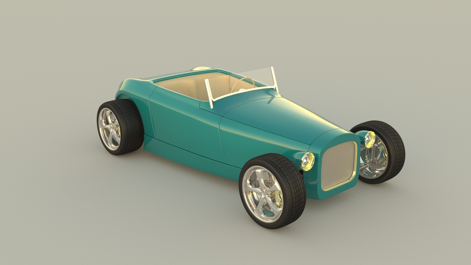 Convertible Classic Custom Hot-rod 3D Model - TurboSquid 1874330