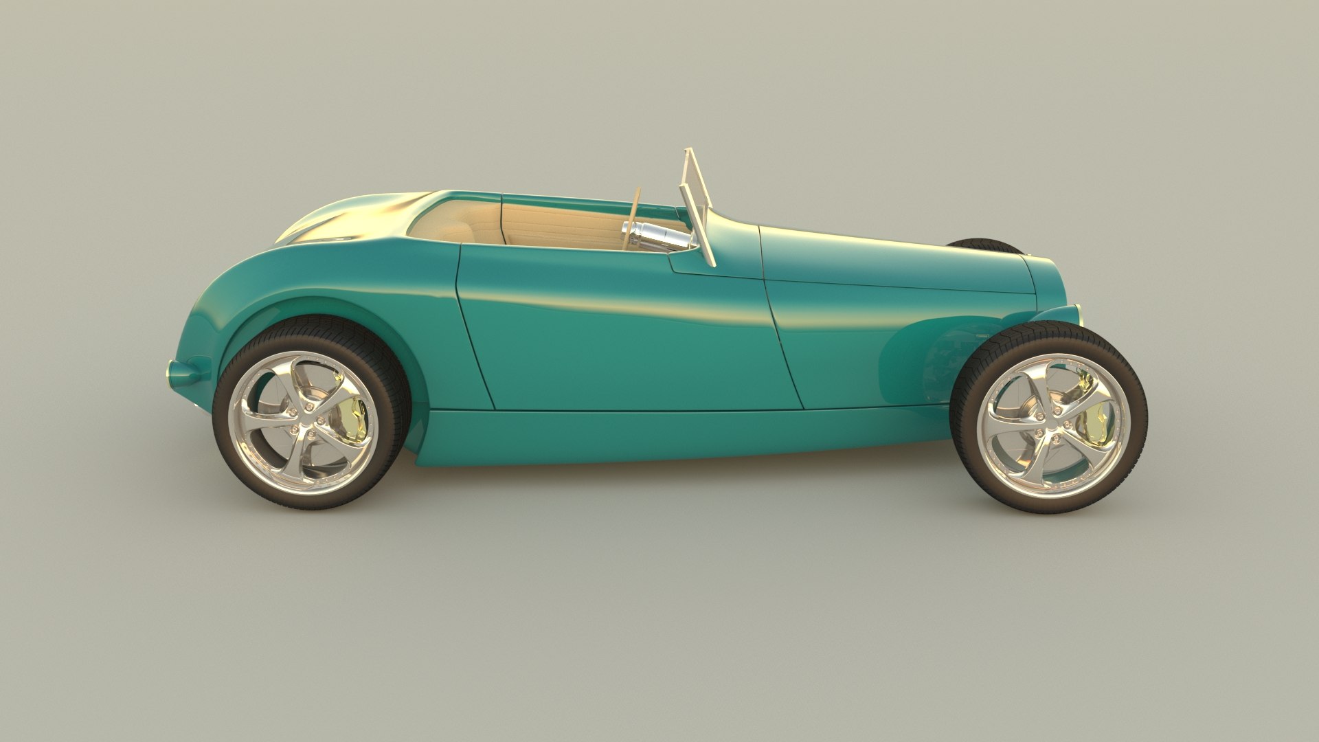 Convertible Classic Custom Hot-rod 3D Model - TurboSquid 1874330