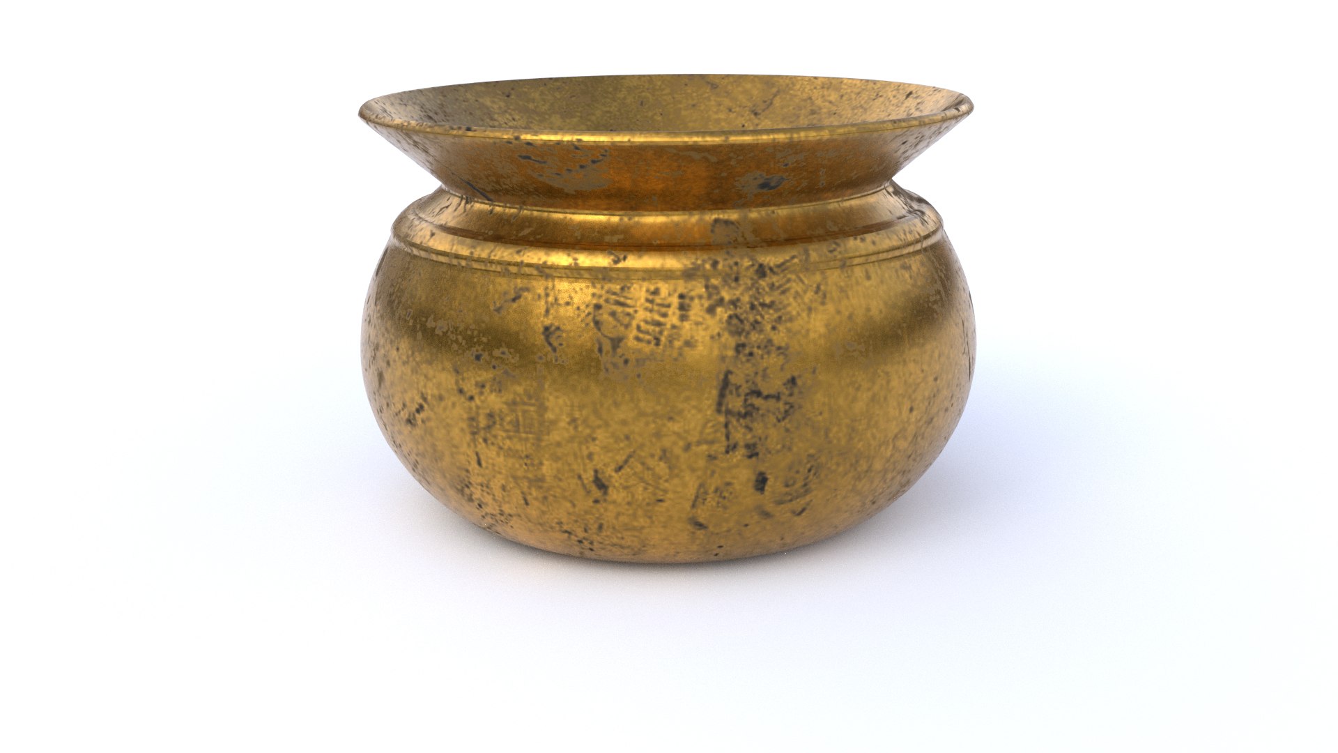 3D Brass Pots - TurboSquid 1289990