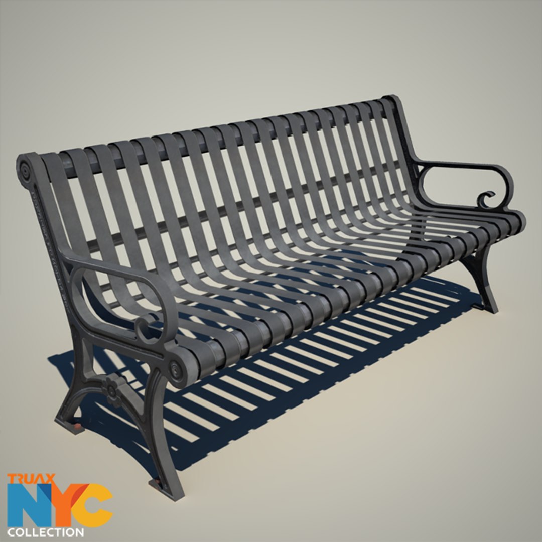 Park Bench Studios 3d Max
