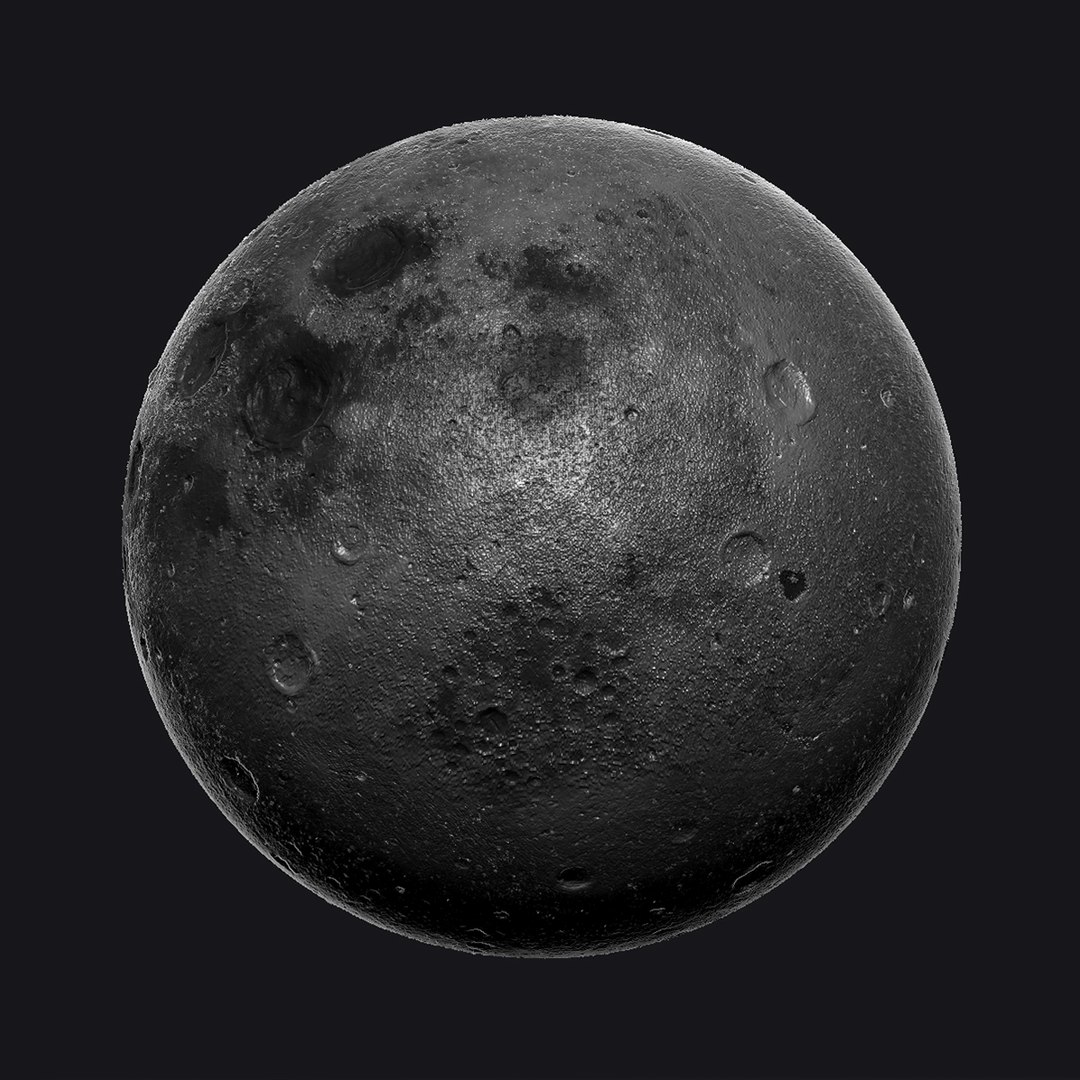 3d Model Moon Zbrush