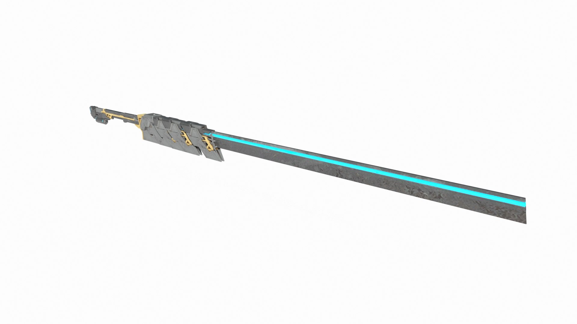 3D Science Fiction Weapon Long Sword - TurboSquid 2208902
