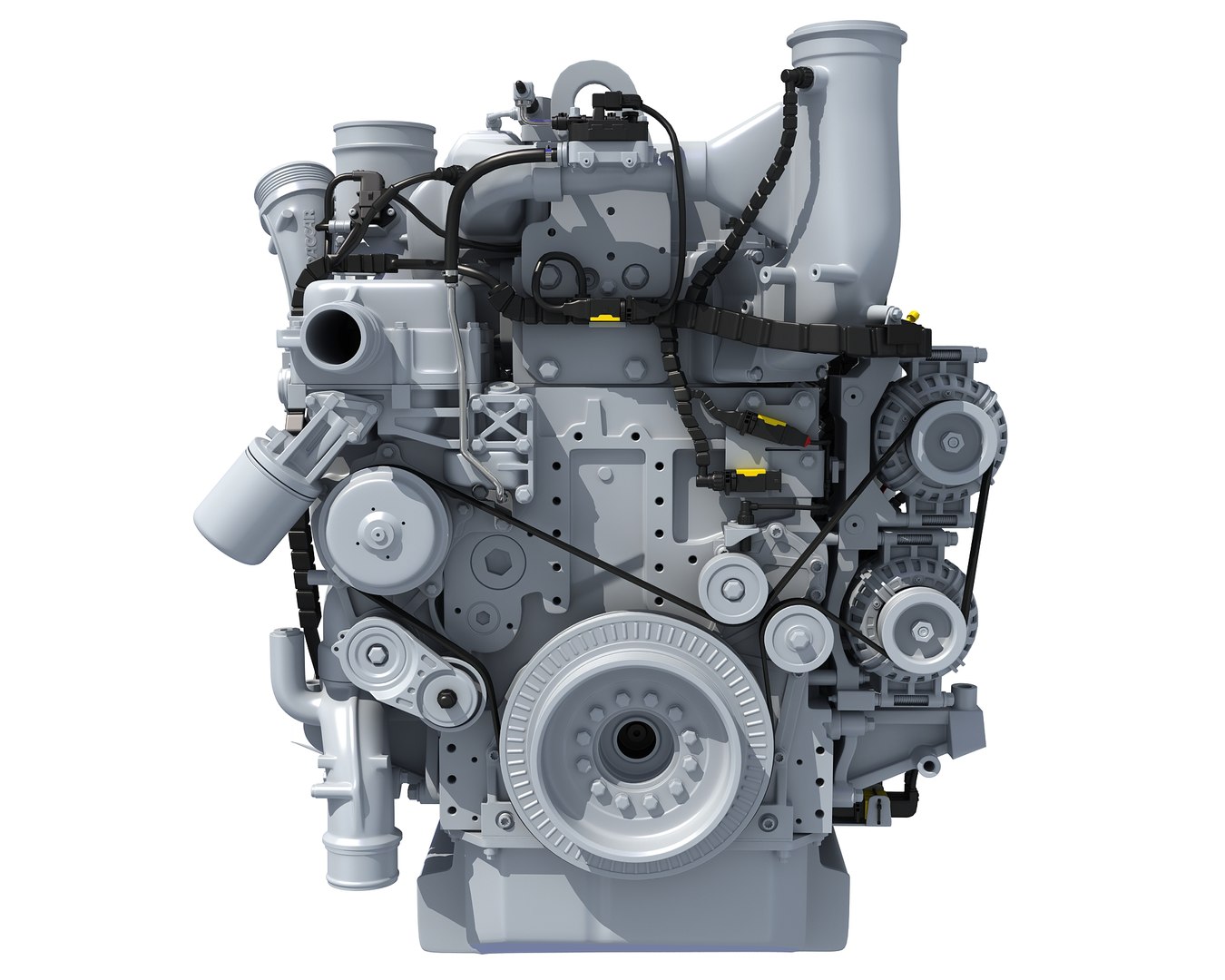 3d Paccar Mx-13 Powertrain Diesel Engine