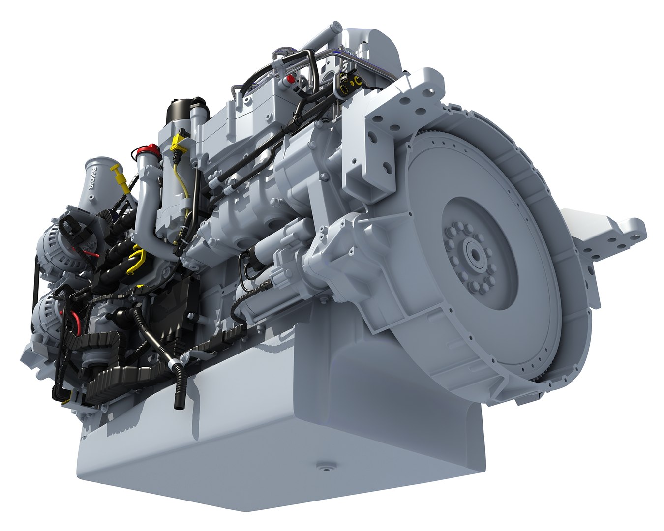 3d Paccar Mx-13 Powertrain Diesel Engine