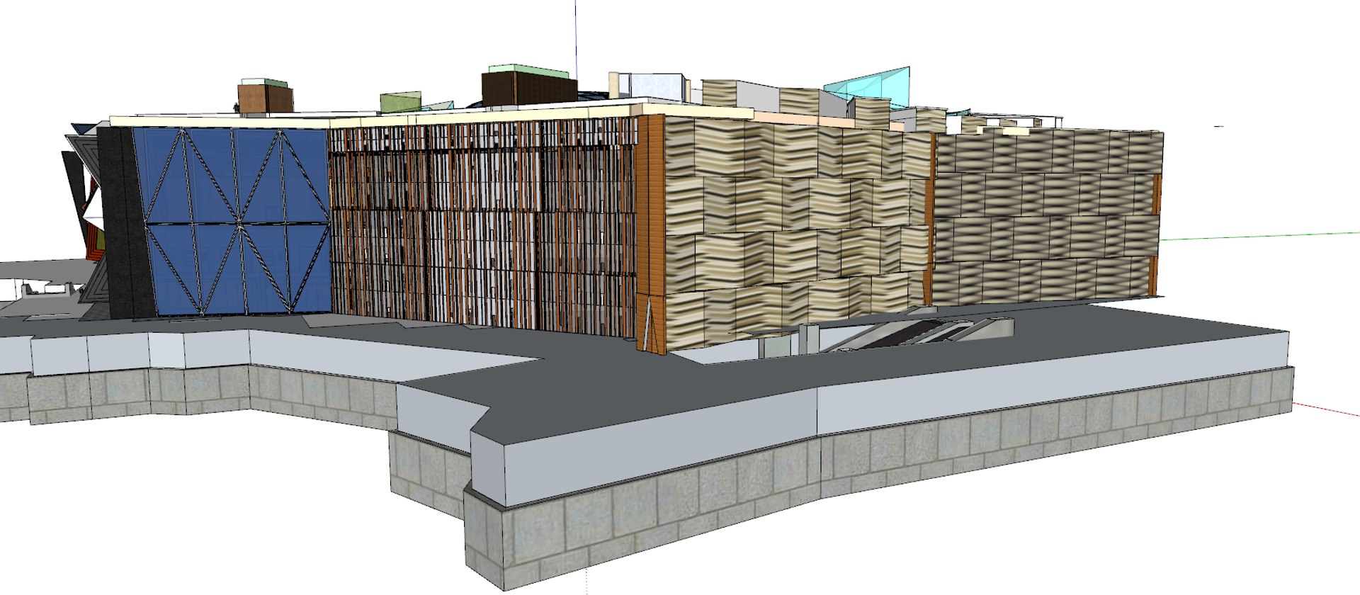Conceptual Shopping Centre Design 3D Model - TurboSquid 2273406