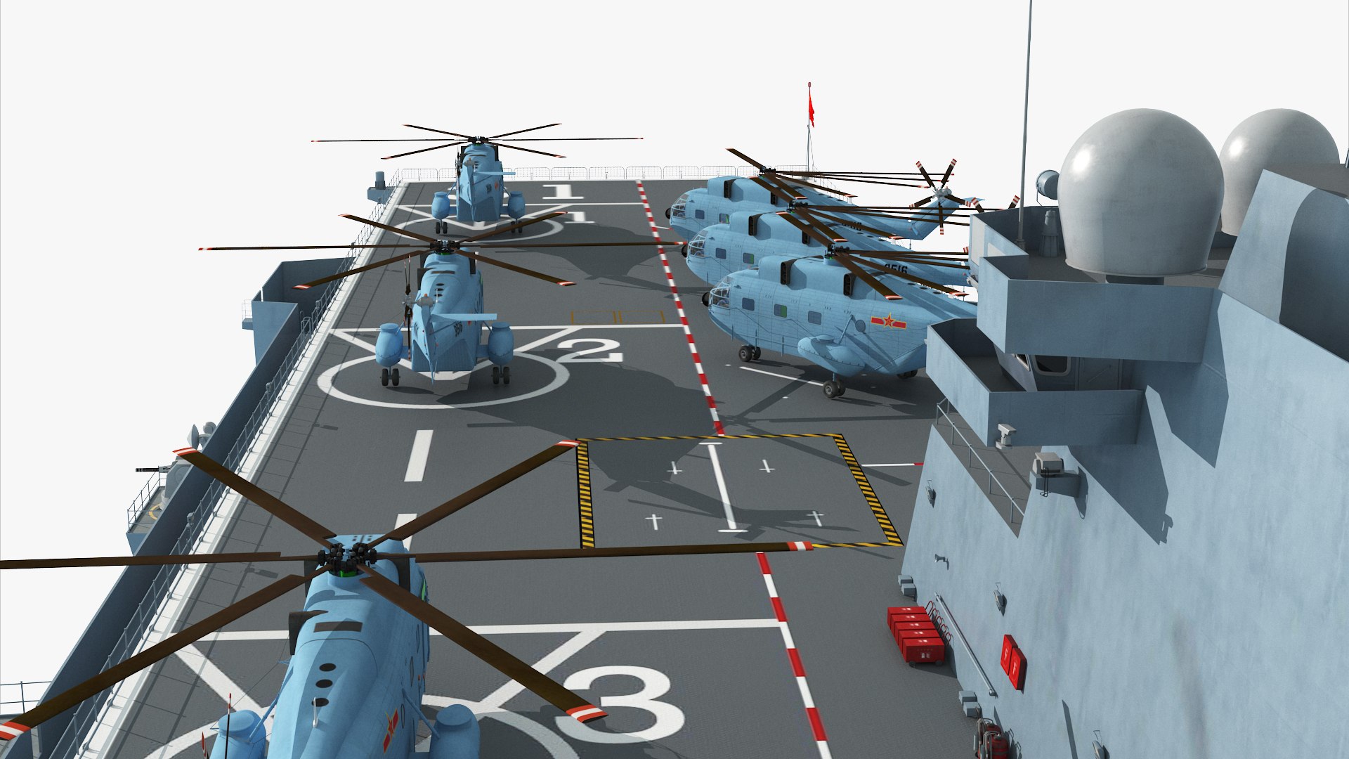 Type 075 Landing Helicopter Dock LHD 31 32 3D Model - TurboSquid 1896518