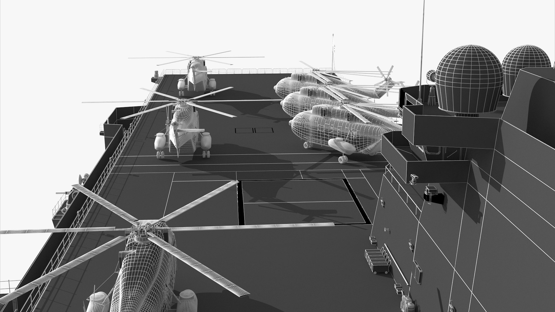 Type 075 Landing Helicopter Dock LHD 31 32 3D Model - TurboSquid 1896518