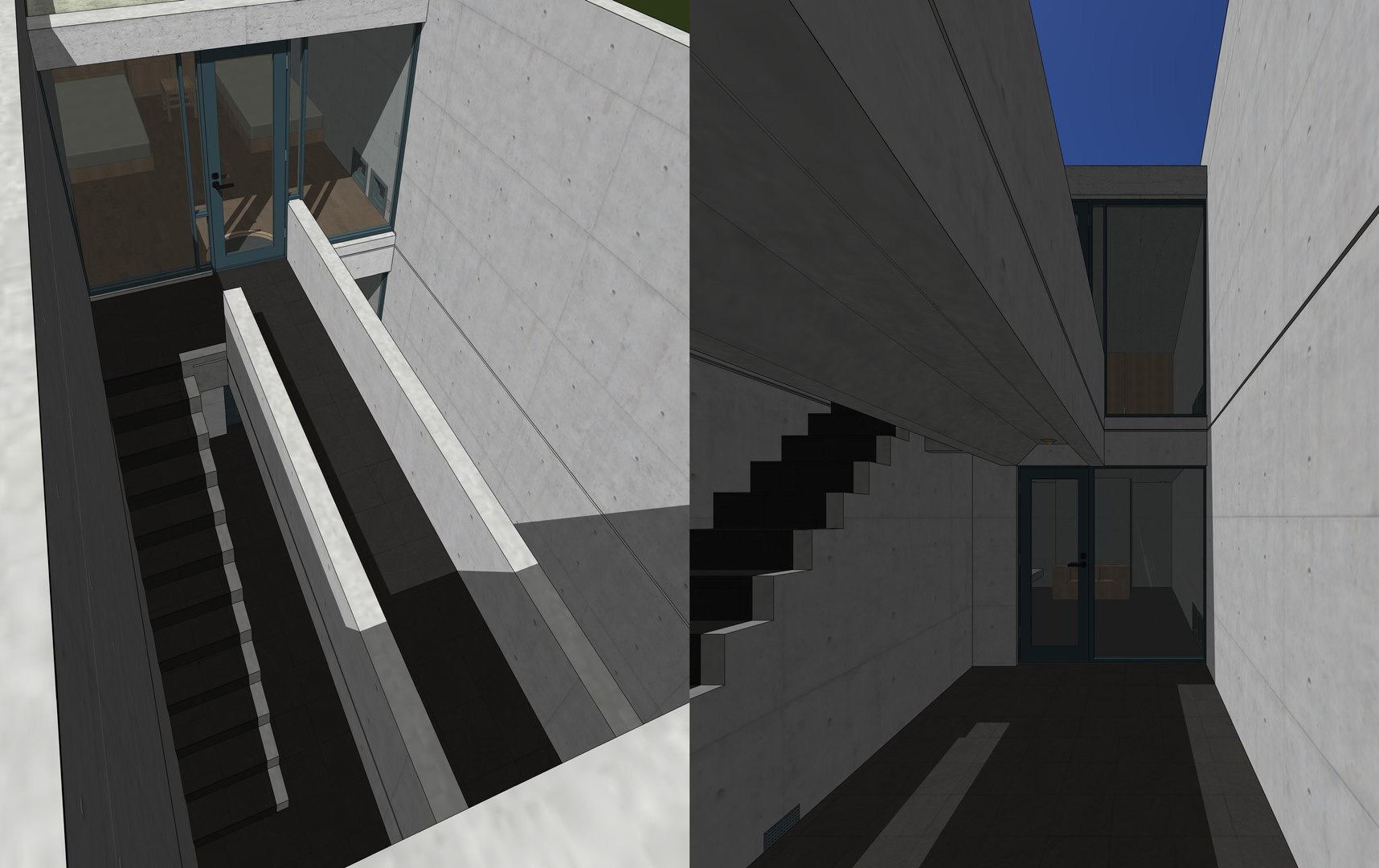 Tadao Ando - Azuma House 3D model - TurboSquid 1862964