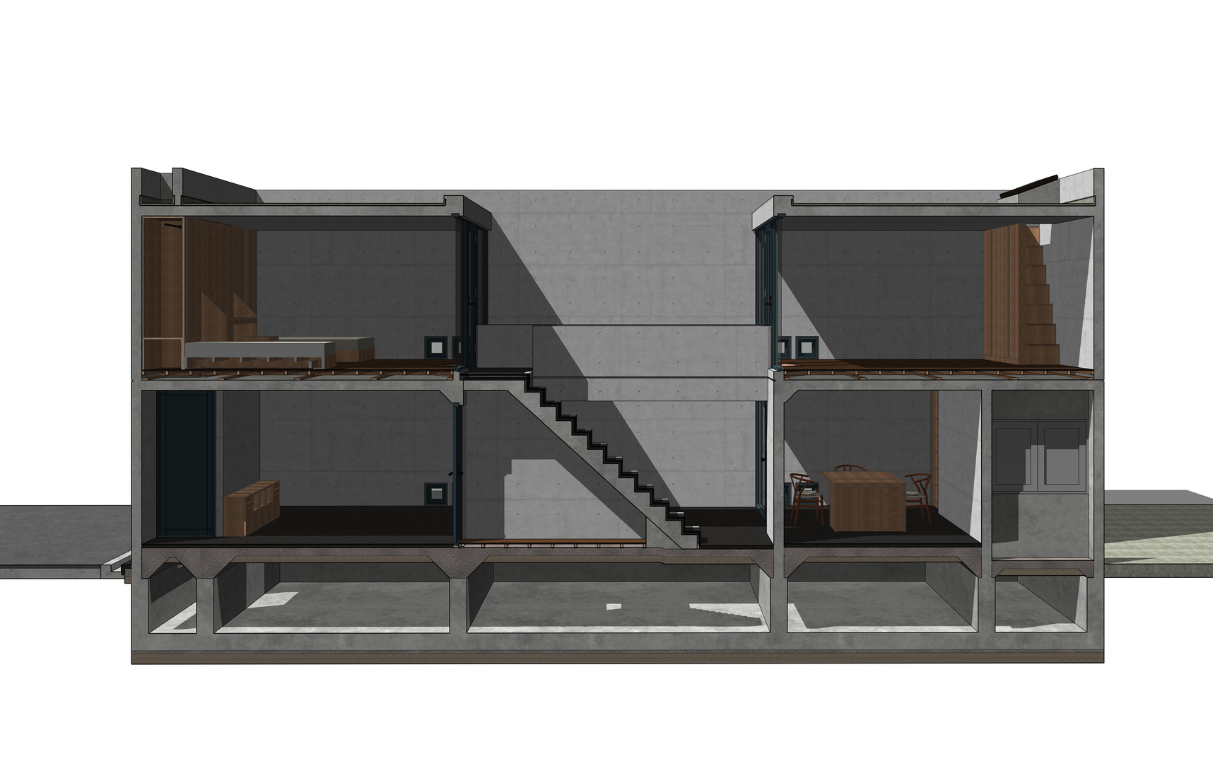 안도 타다오 - 아즈마 하우스 3D 모델 - TurboSquid 1862964