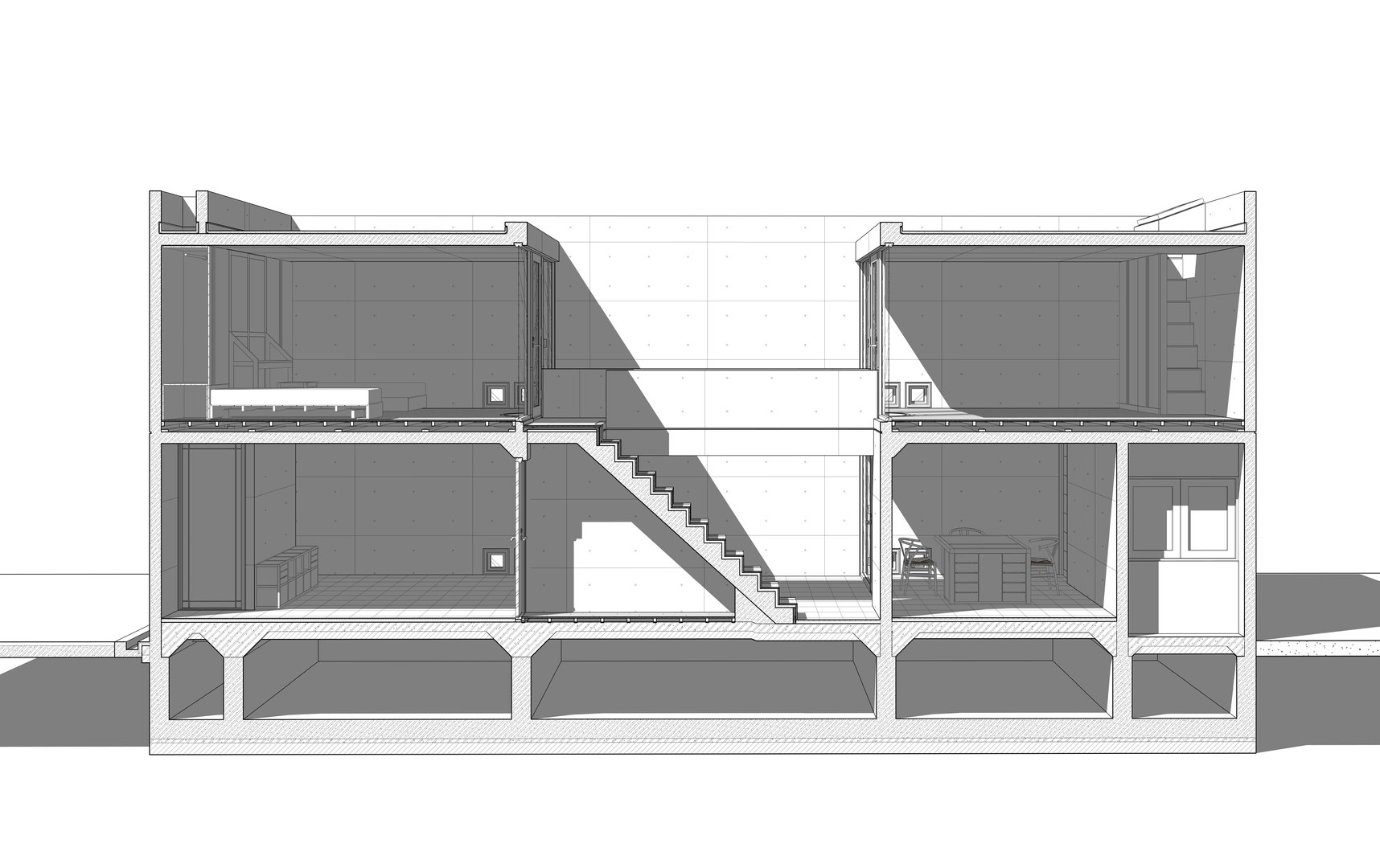Tadao Ando - Azuma House 3D model - TurboSquid 1862964