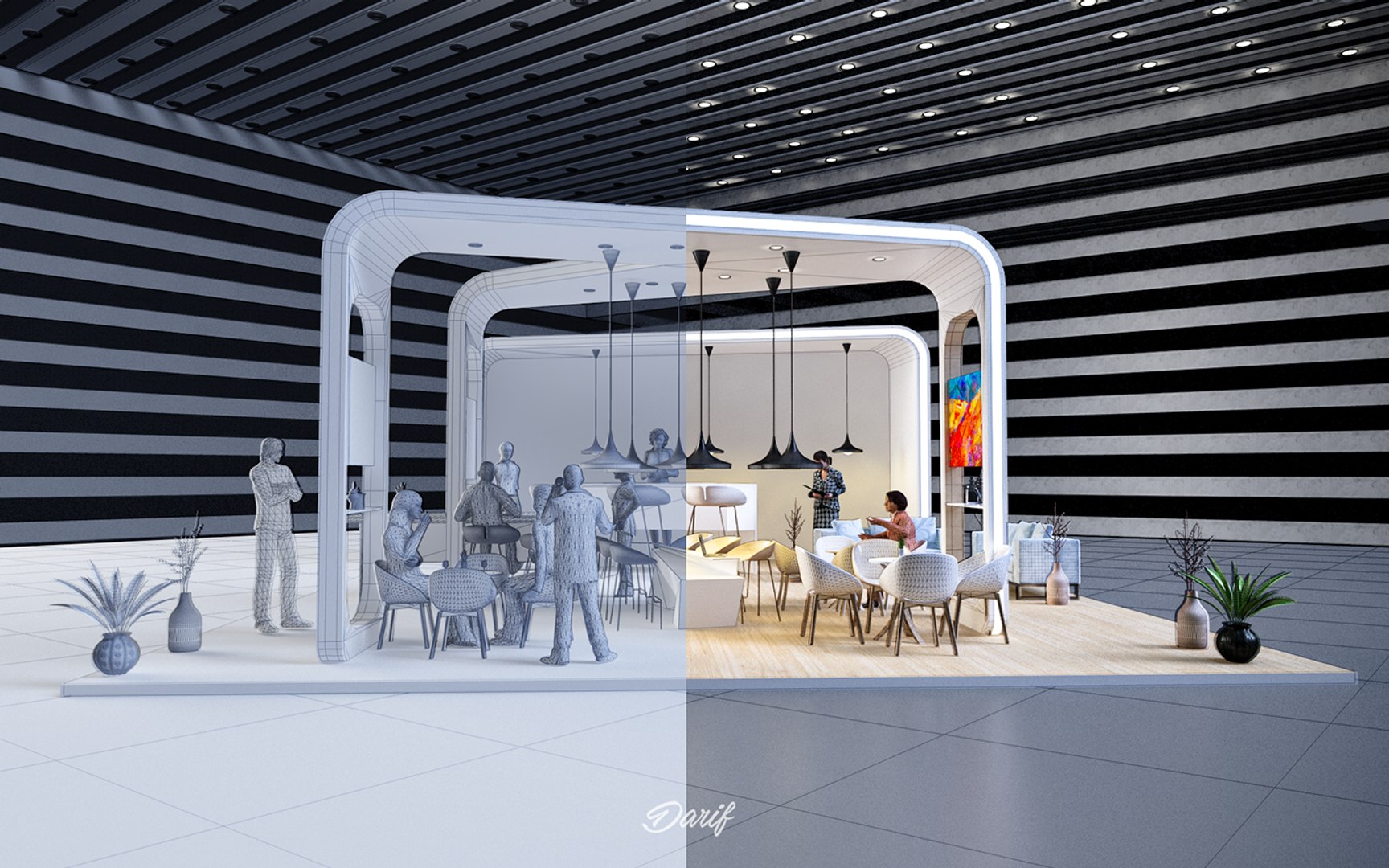 3D Exhibition Stand - TurboSquid 1194909