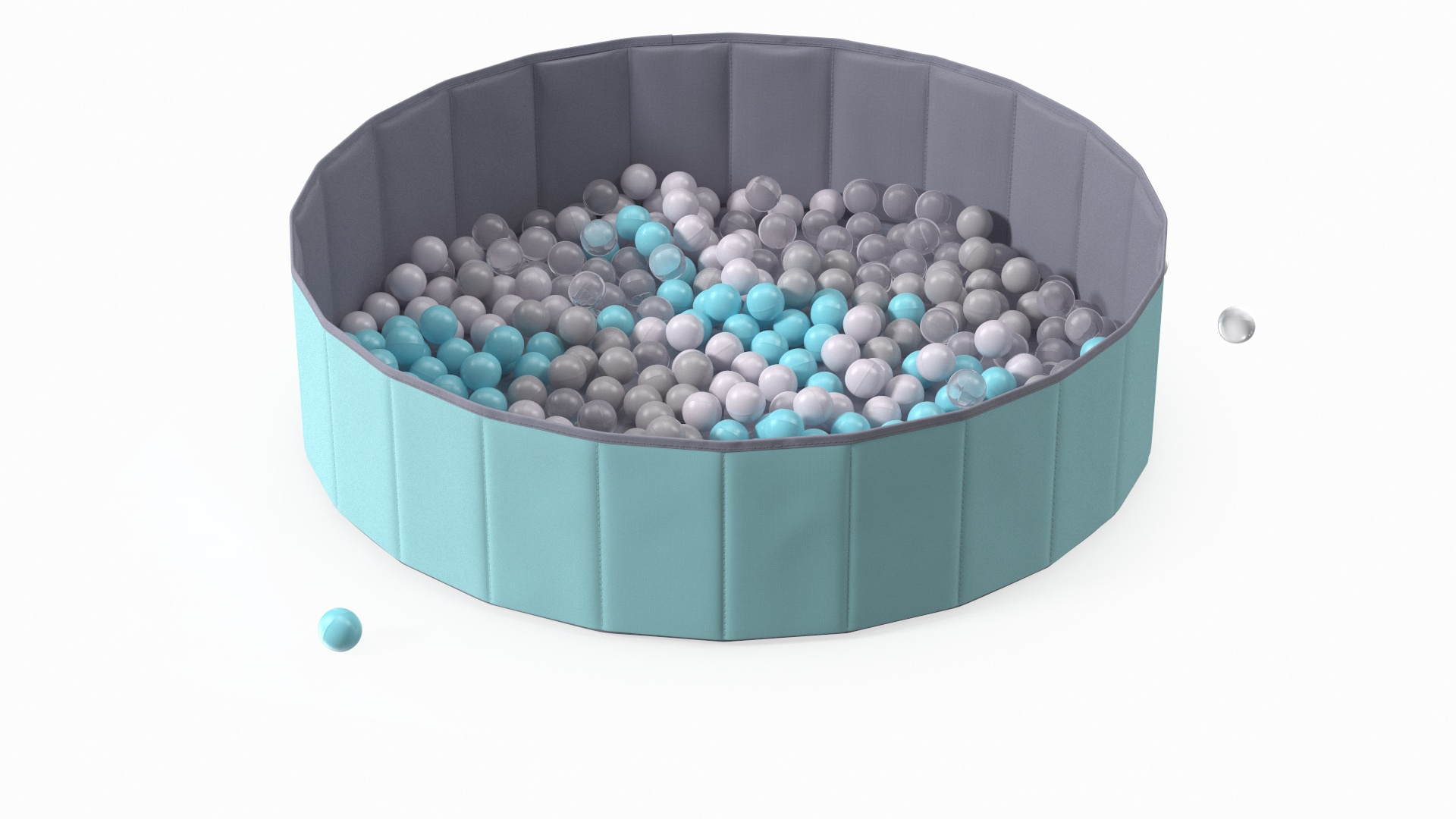 Foldable Dry Pool Blue Large 3D Model - TurboSquid 1985284