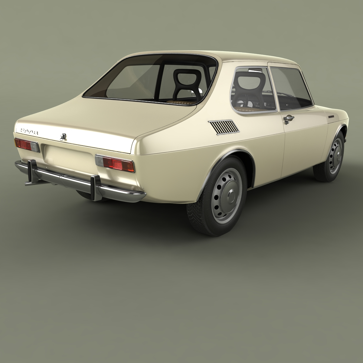 1968 saab 99 3D model - TurboSquid 1695327